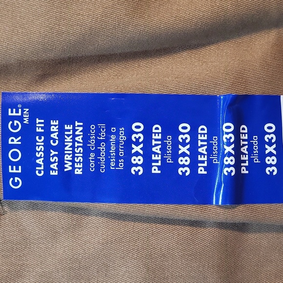 George | Pants | Nwot Mens George Classic Fit Outpost Brown Pants 38x3 ...